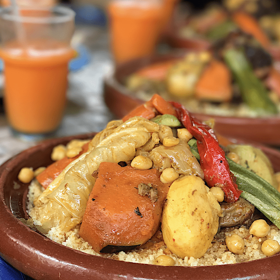 Seven Vegetable Couscous Recipe with Chef Choumicha Chafa - Morocco ...